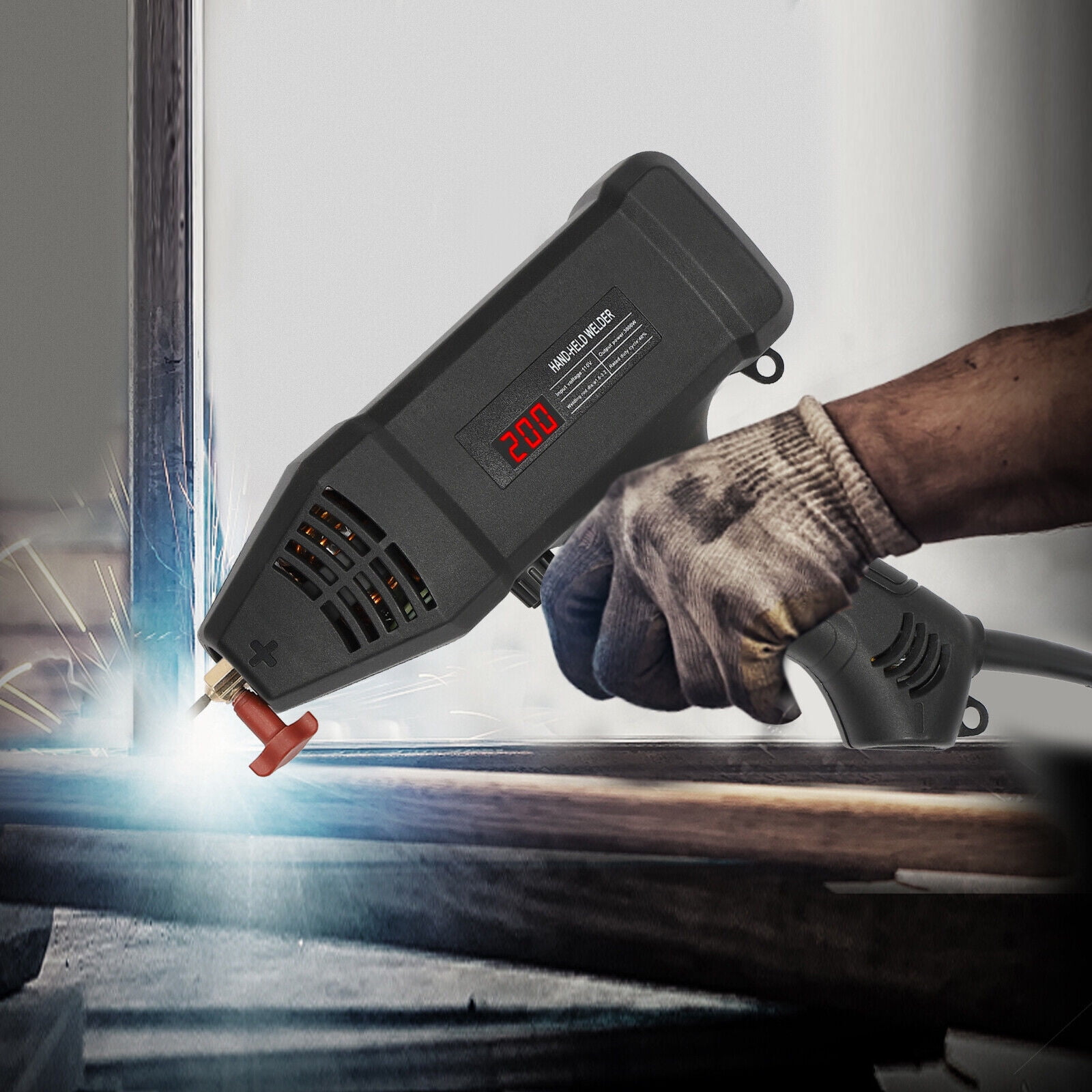 SHZICMY 110V 3000W Electric Welder Handheld Welding Machine Kit Digital ...