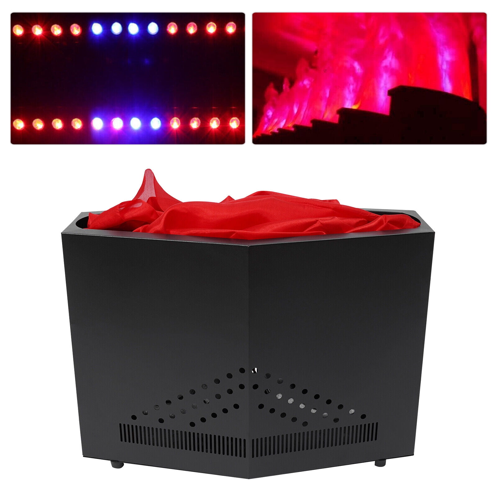 SHZICMY 36 LED Stage Atmosphere Effect Fake Fire Flame Machine Flame ...