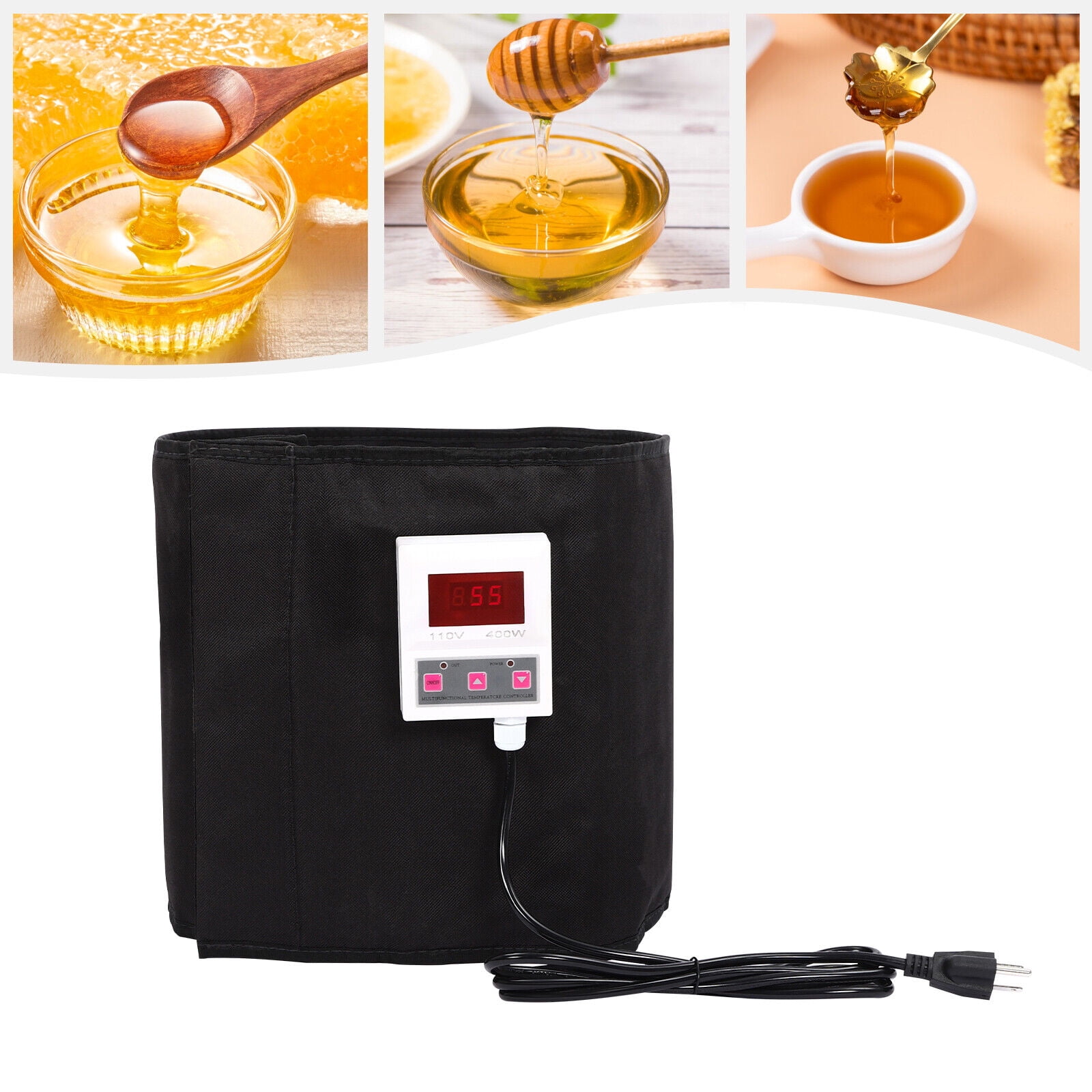 SHZICMY 400W Honey Bucket Heater Bee Blanket 5 Gallon Pail Heater Honey ...