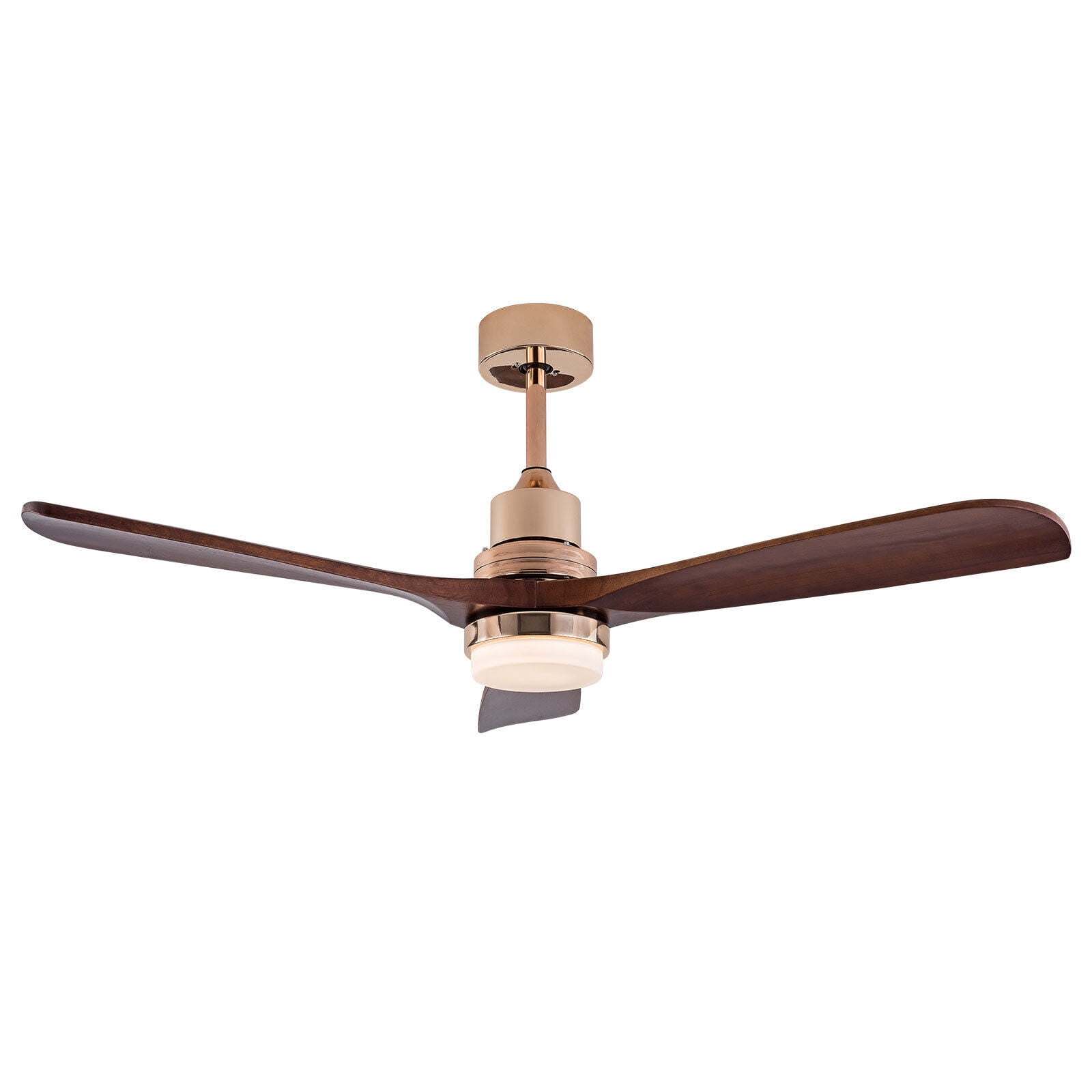SHZICMY 48 inch Wood Grain 3 Blades Reversible Down Rod Ceiling Fan ...