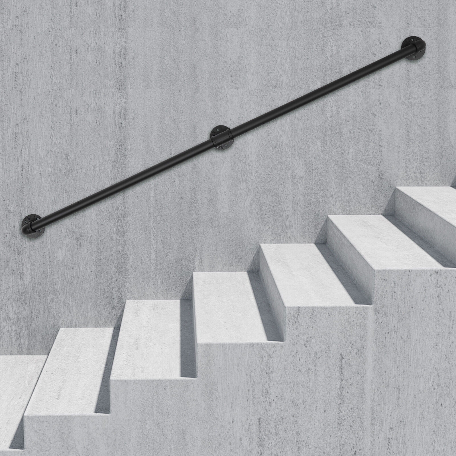 SHZICMY 5ft Intdoor Wall-mounted Handrail Stair Railing Hand Rails ...