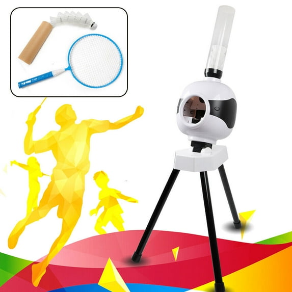 SHZICMY Badminton Serve Robot Trainer Shuttlecock Launcher Training ...