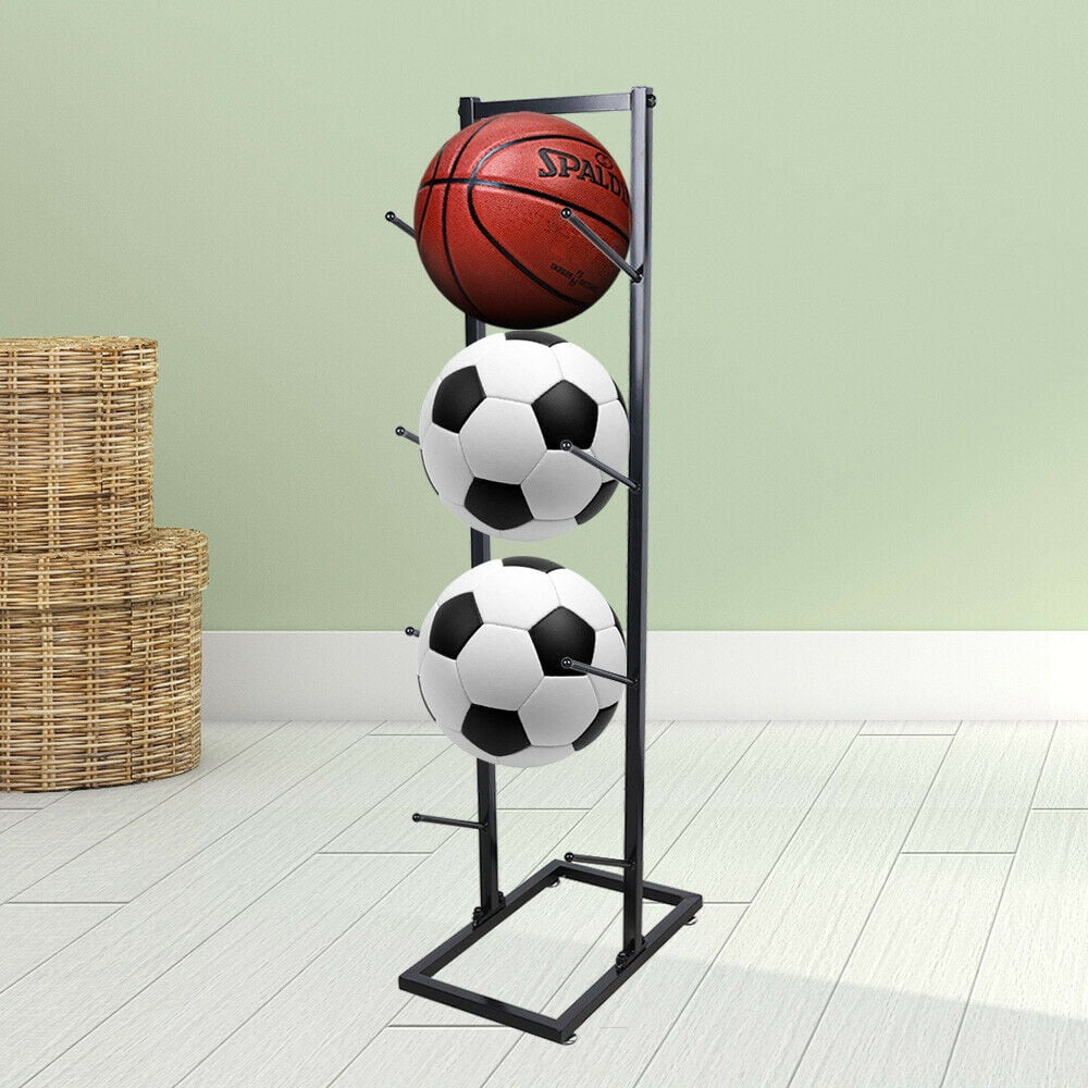 SHZICMY Ball Storage Basketball Racks for Balls Double-Sided Basketball ...