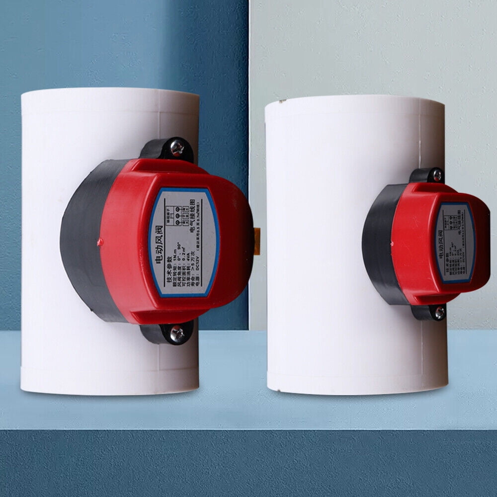 SHZICMY DC12V Air Damper Valve HVAC Electric Duct Motorized Damper For ...