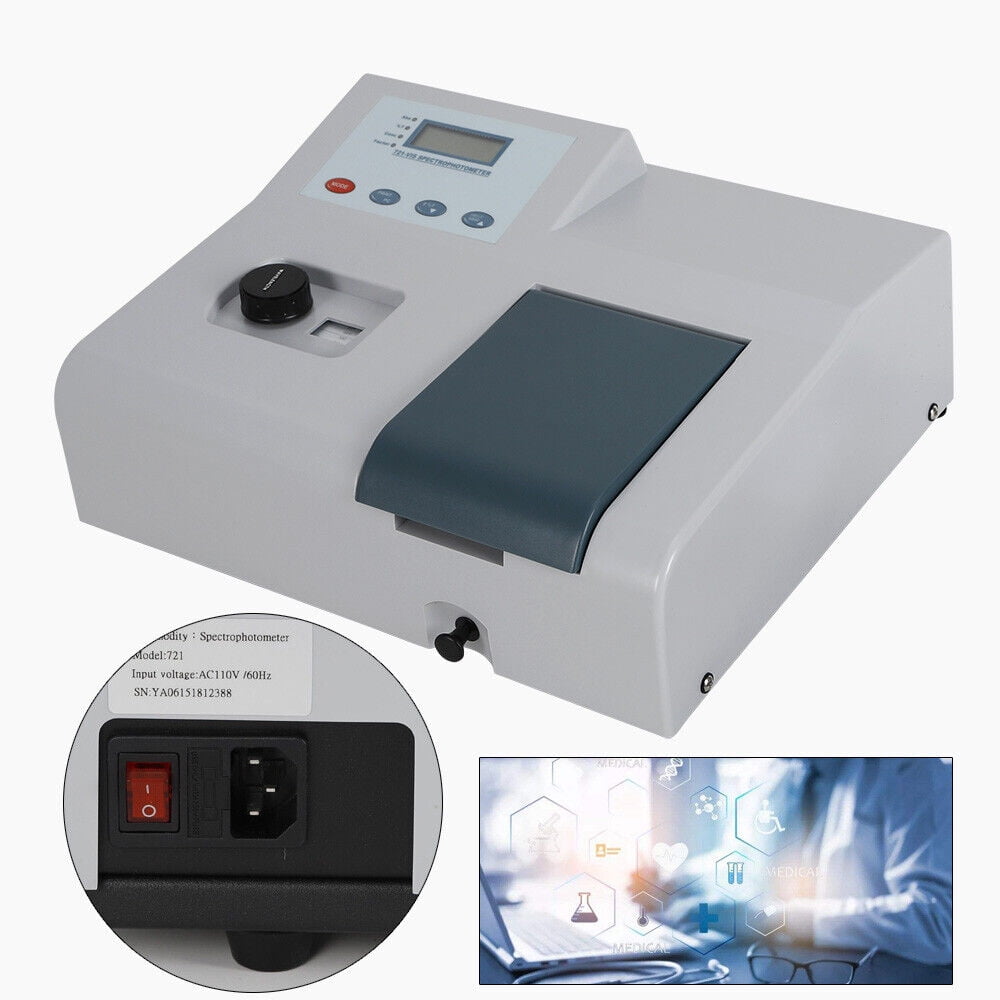 SHZICMY Digital Visible Spectrophotometer 350-1020nm Laboratory ...