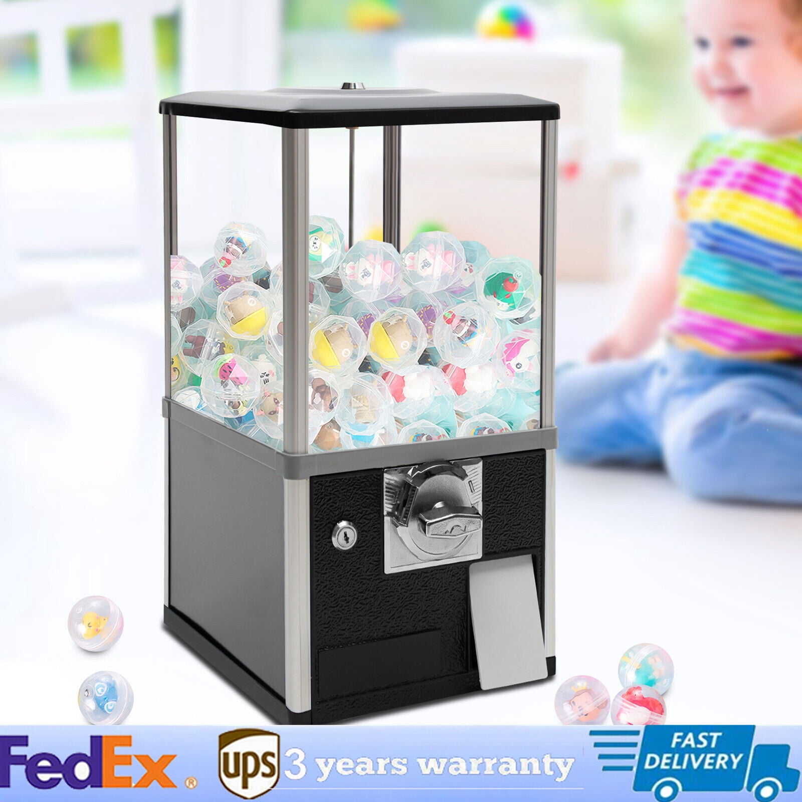 SHZICMY Freestanding 45-50mm Capsule Toys Vending Machine 2*25Cents ...
