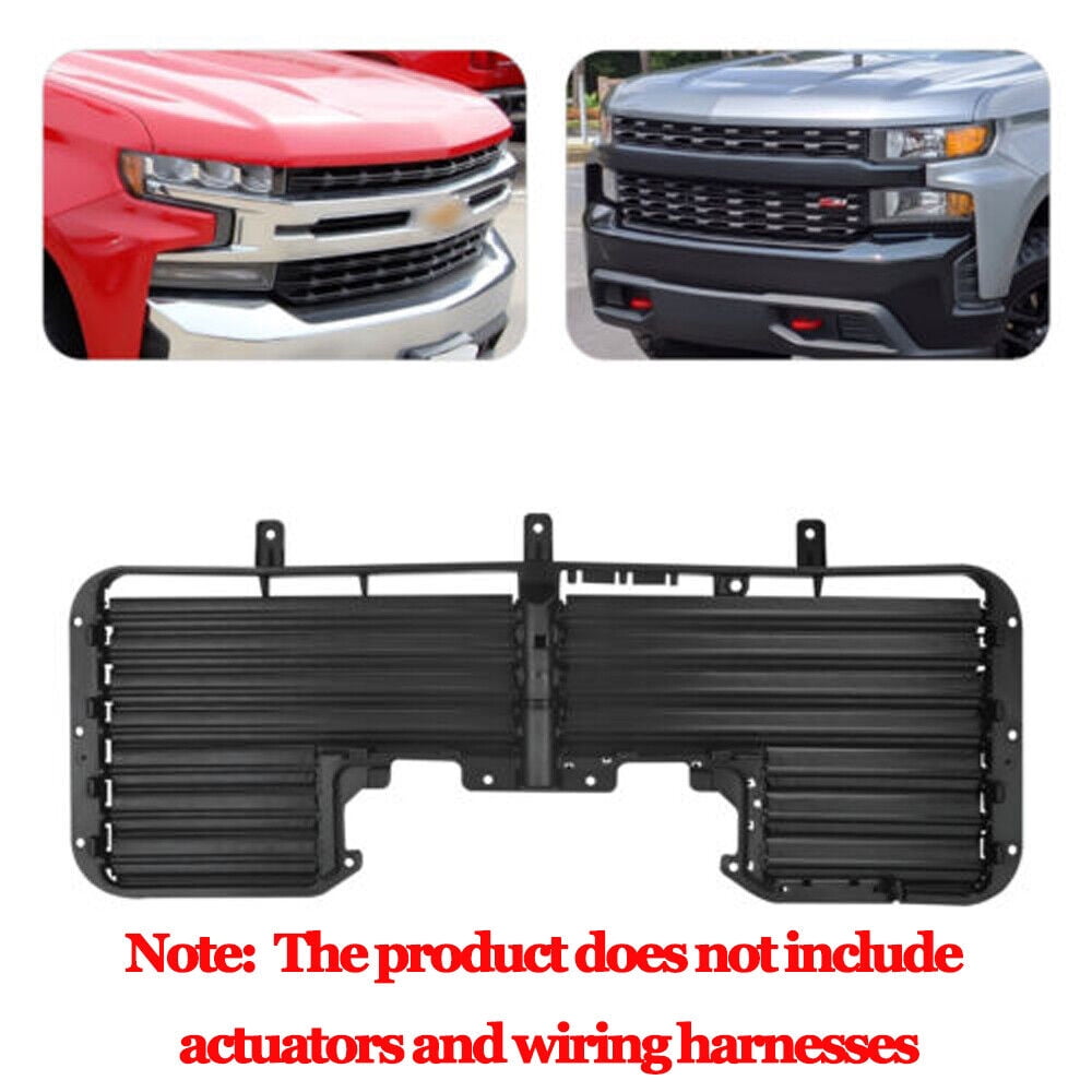 SHZICMY Front Grille Shutter 84363184 For 17-19 Chevrolet Silverado ...