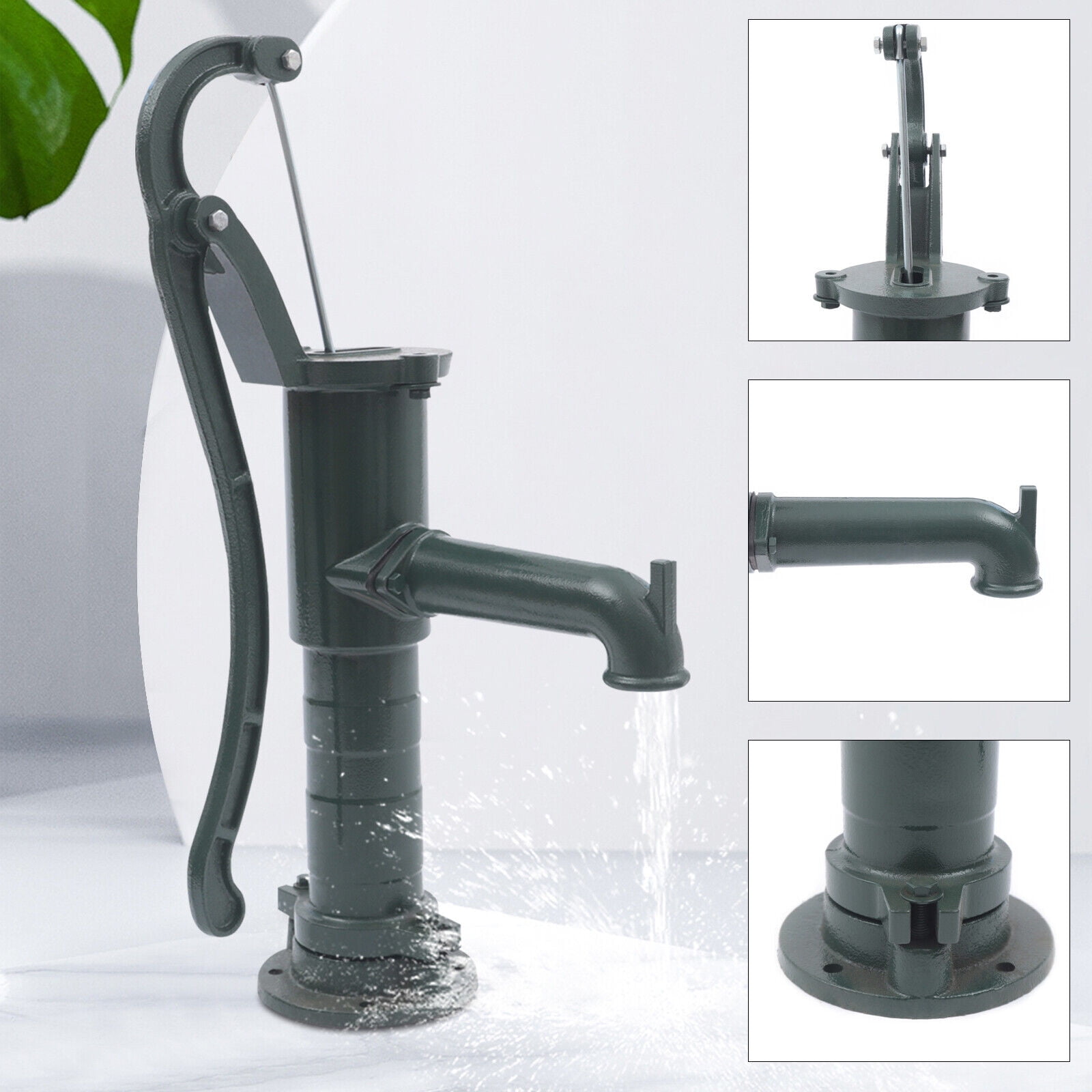 SHZICMY Hand Water Pump Well Pitcher Cast Iron Press Suction In Outdoor ...