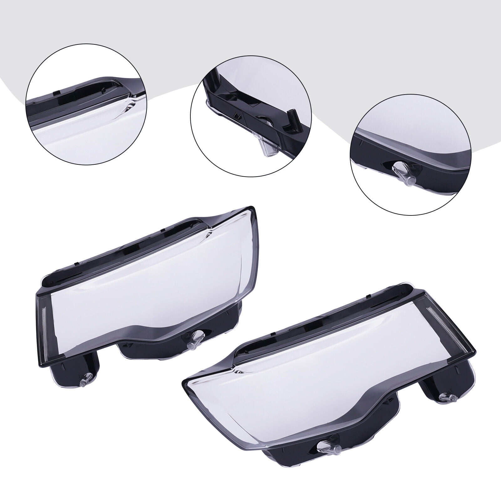 SHZICMY High Quality Headlight Lens Cover for Jeep Grand Cherokee 2014 ...