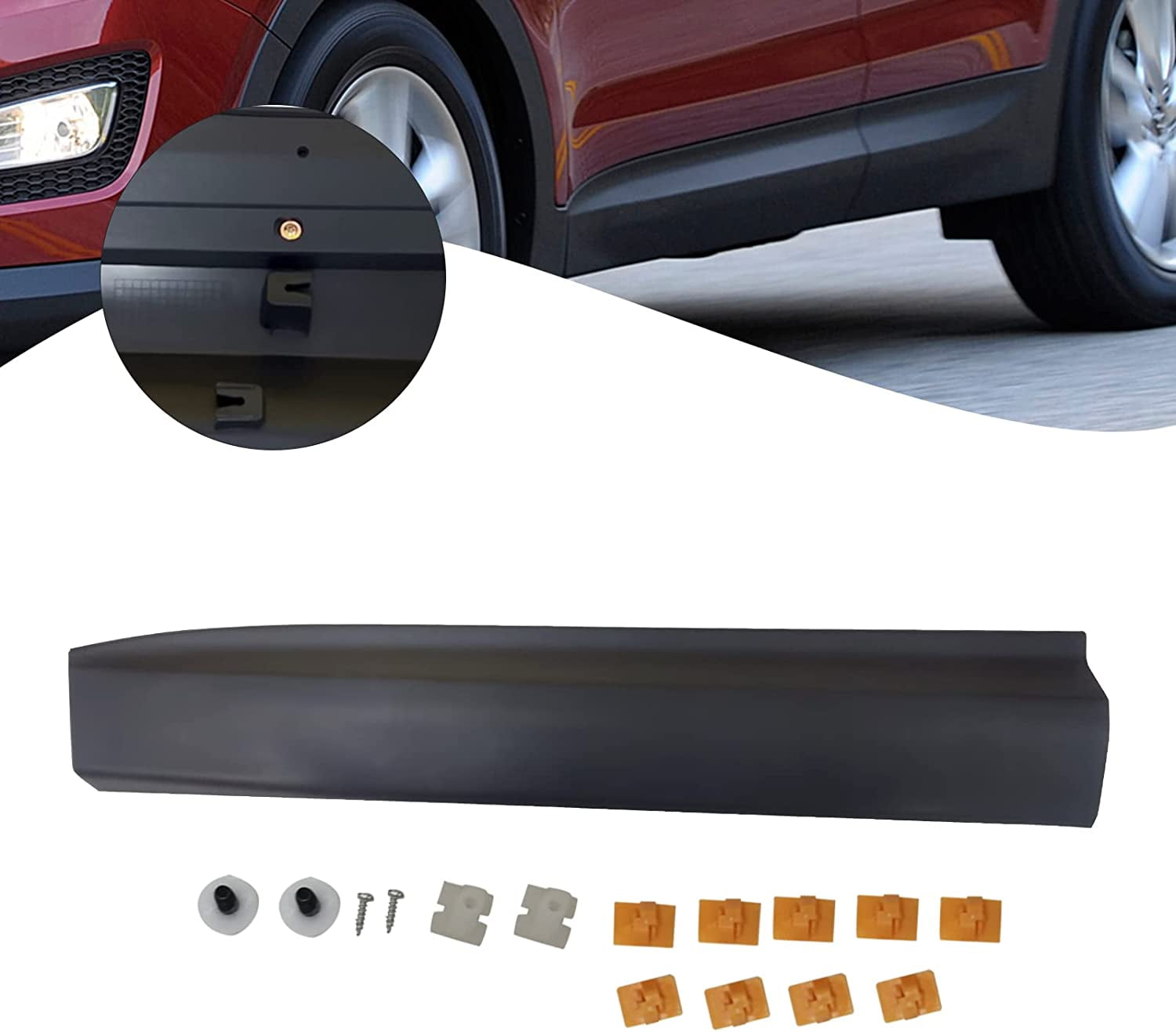 SHZICMY Left Front Door Lower Molding Door Garnish for Hyundai Santa Fe ...