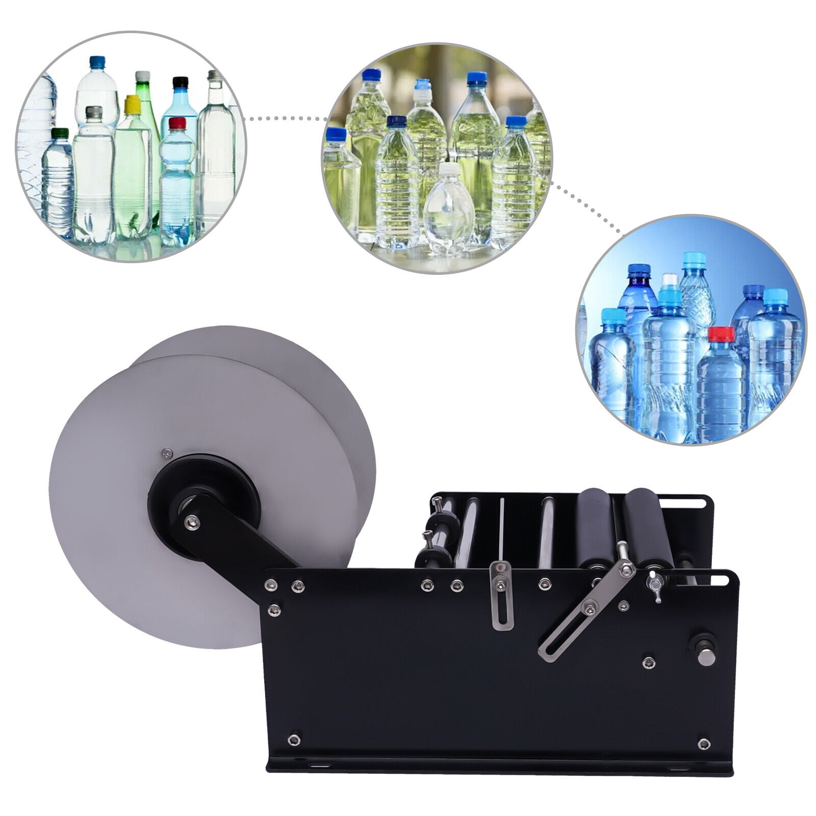 SHZICMY MT-30 Semi-Auto Bottle Label Applicator Round Bottle Labeling ...