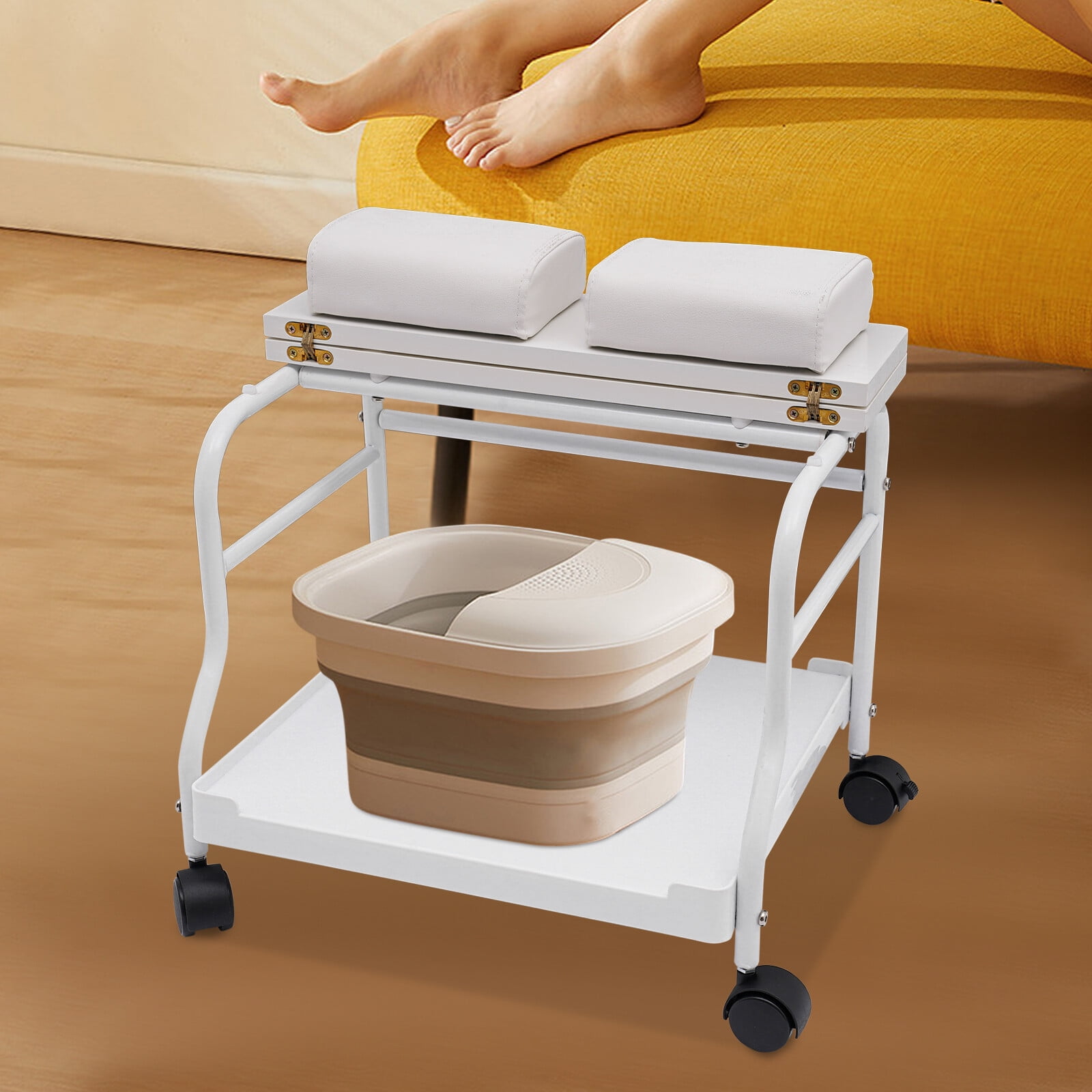 SHZICMY Nail Foot Bath Spa Portable Foot Bath Trolley for Pedicure ...