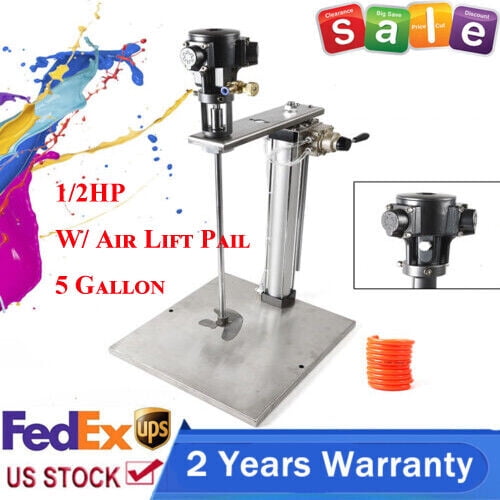 SHZICMY Paint Air Power Mixer + Air Lift Pail Pneumatic Lift & Power 5 ...