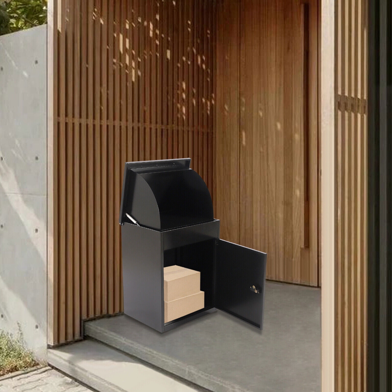 SHZICMY Parcel Drop Box Wall Mounted Mailbox for Outside Large Capacity ...