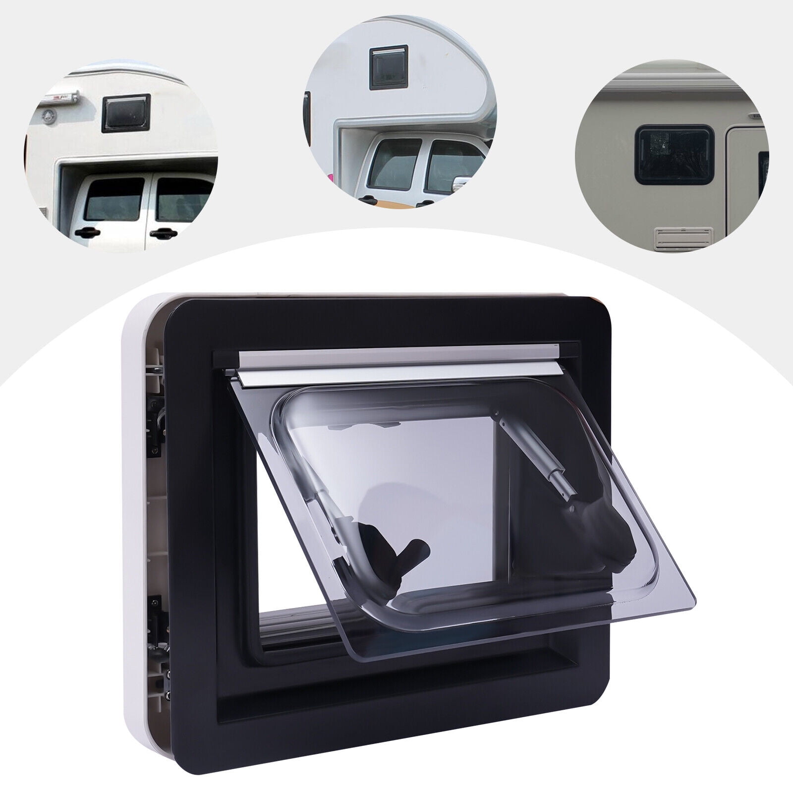 SHZICMY RV Trailer Caravan Side Ventilation Window Camper Hinged Push ...