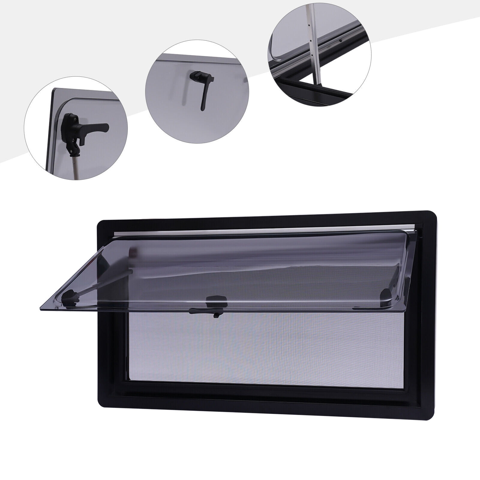 SHZICMY RV Trailer Caravan Side Ventilation Window Camper Hinged Push ...