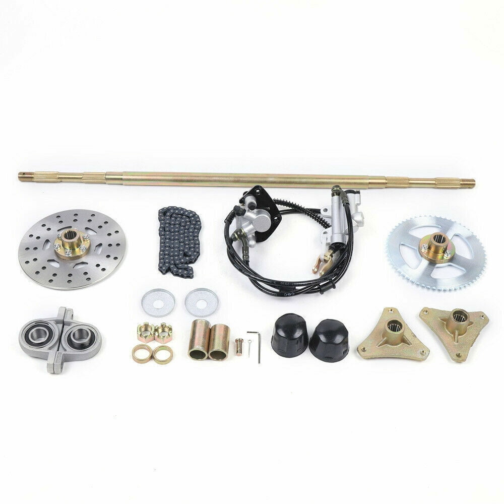 SHZICMY Rear Axles Axle Live Hub kit+Brake assembly+T8F Chain for mini ...