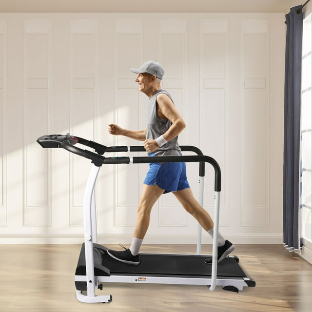 SHZICMY Recovery Fitness Walking Treadmill with Full Length Handrails ...