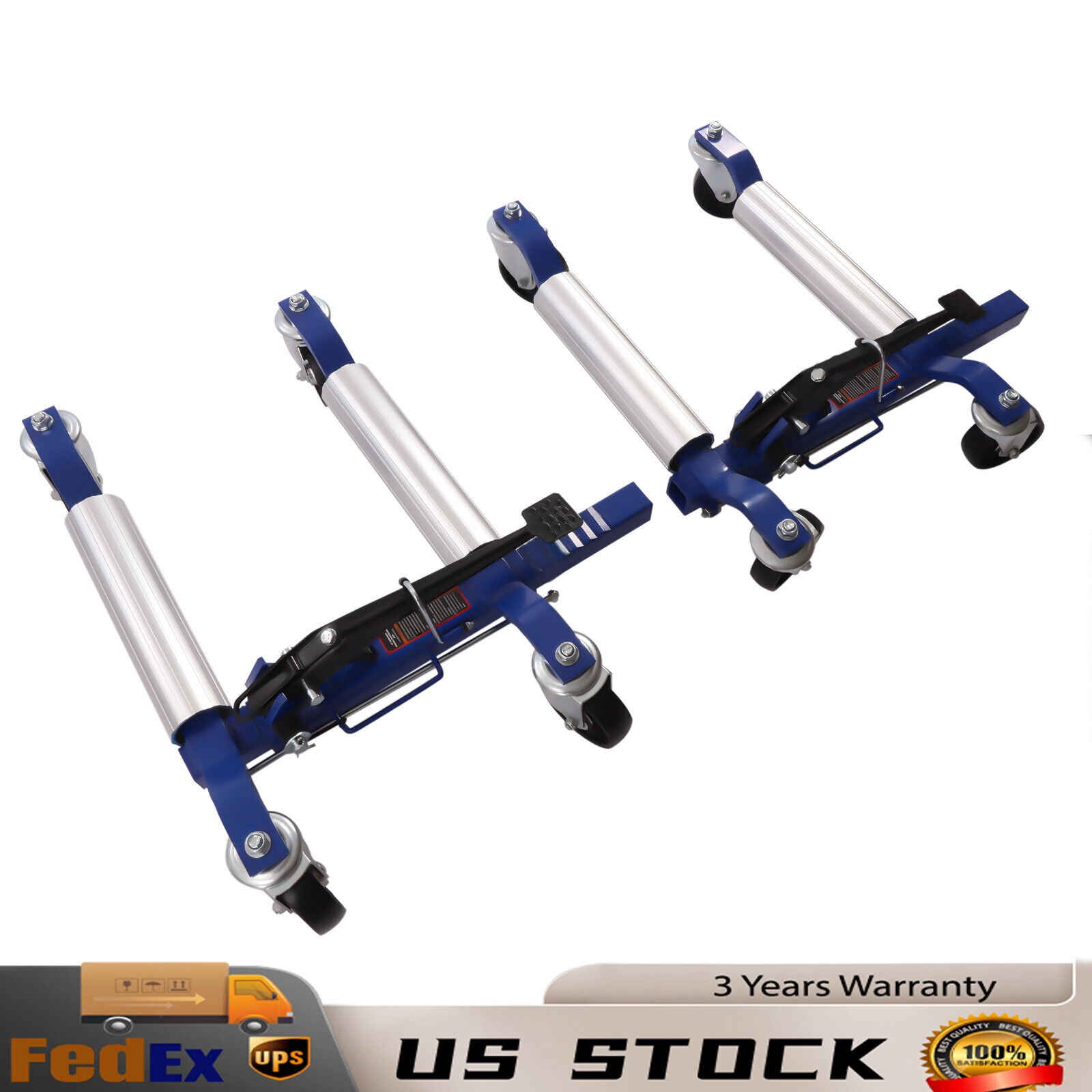 SHZICMY Set 2 1300 lbs Truck Car Wheel Moving Dolly Ratchet Auto Tire ...