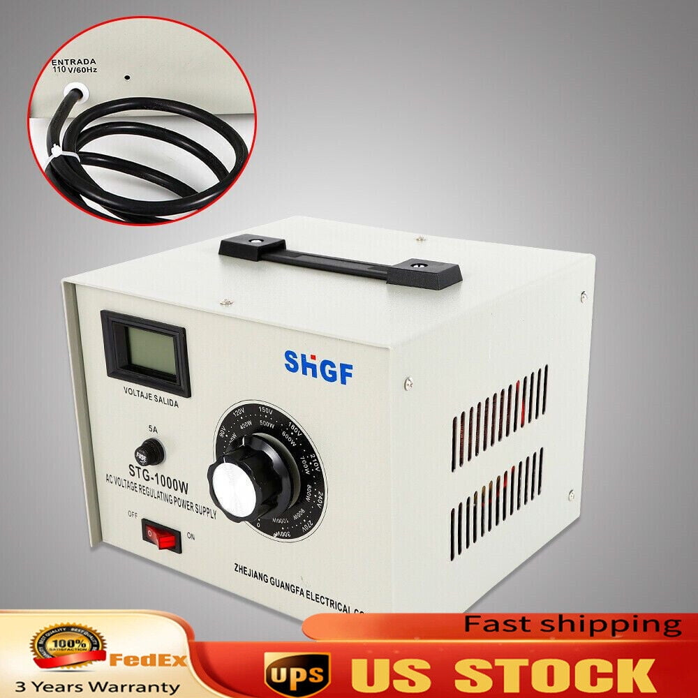 SHZICMY Single Phase 0-300V AC Variac Autotransformer Voltage Regulator ...