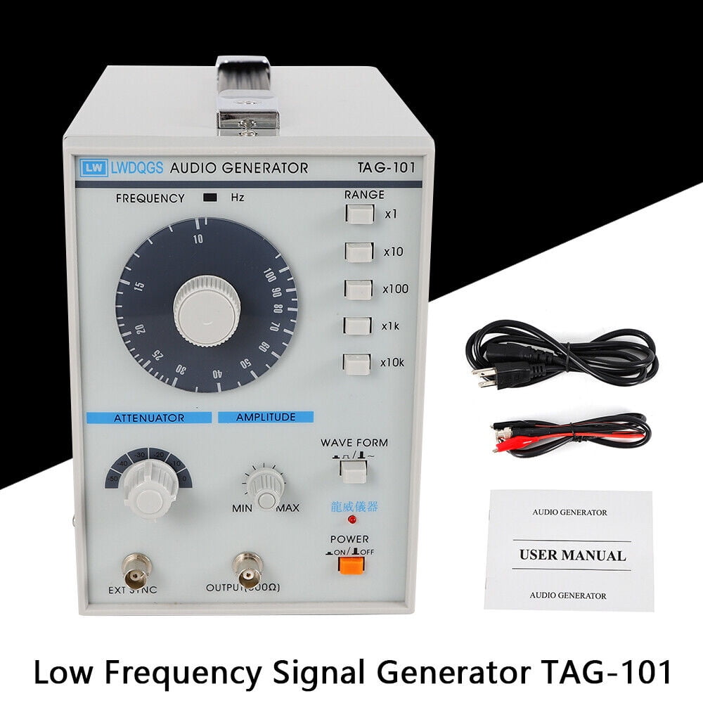 SHZICMY TAG-101 Sine/Square Waves Audio/Low Frequency Signal Generator ...