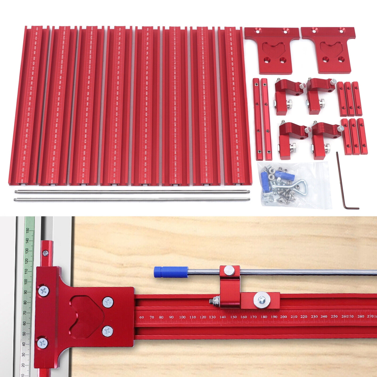 SHZICMY Woodworking Parallel Rail Guide System Track Saw Guide ...