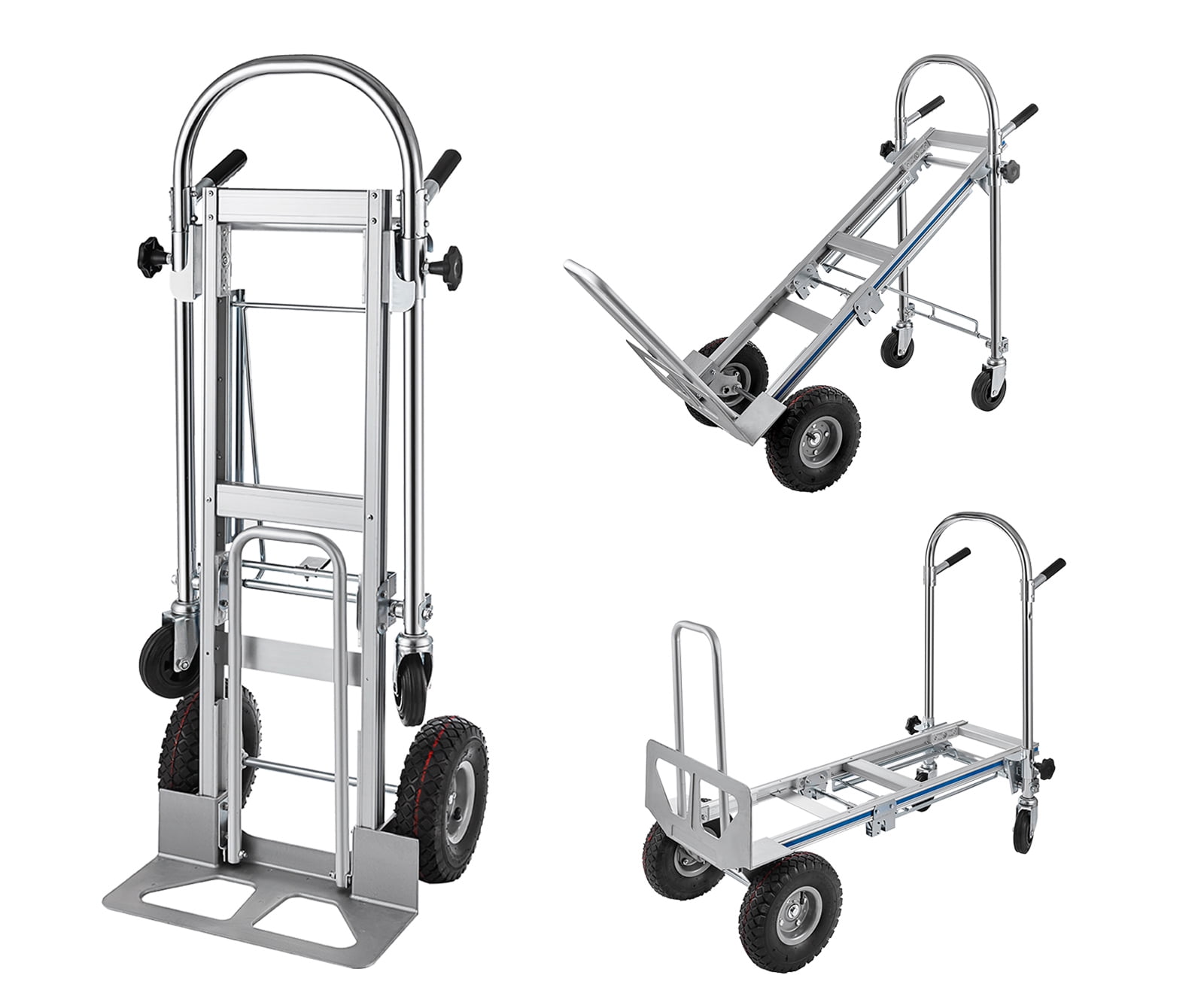 SHZOND Portable & Lightweight 3 in 1 Convertible Hand Truck, 1000 LBS ...