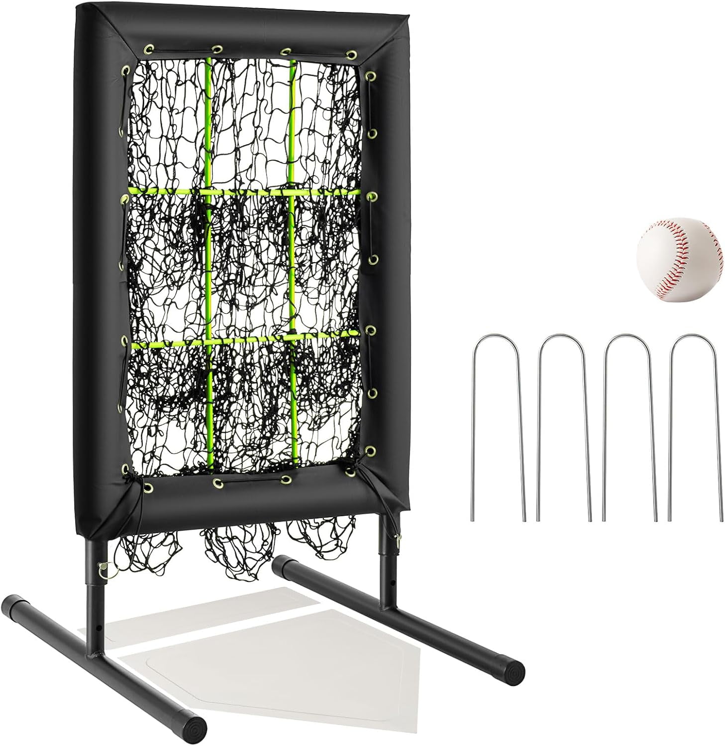 SHZOND 9 Hole Pitching Net Baseball Pitching Target with Strike Zone ...