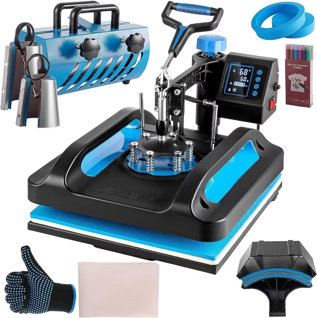 SHZOND 8 in 1 Heat Press Machine, 15x15 inch T-Shirt and Cup Print ...