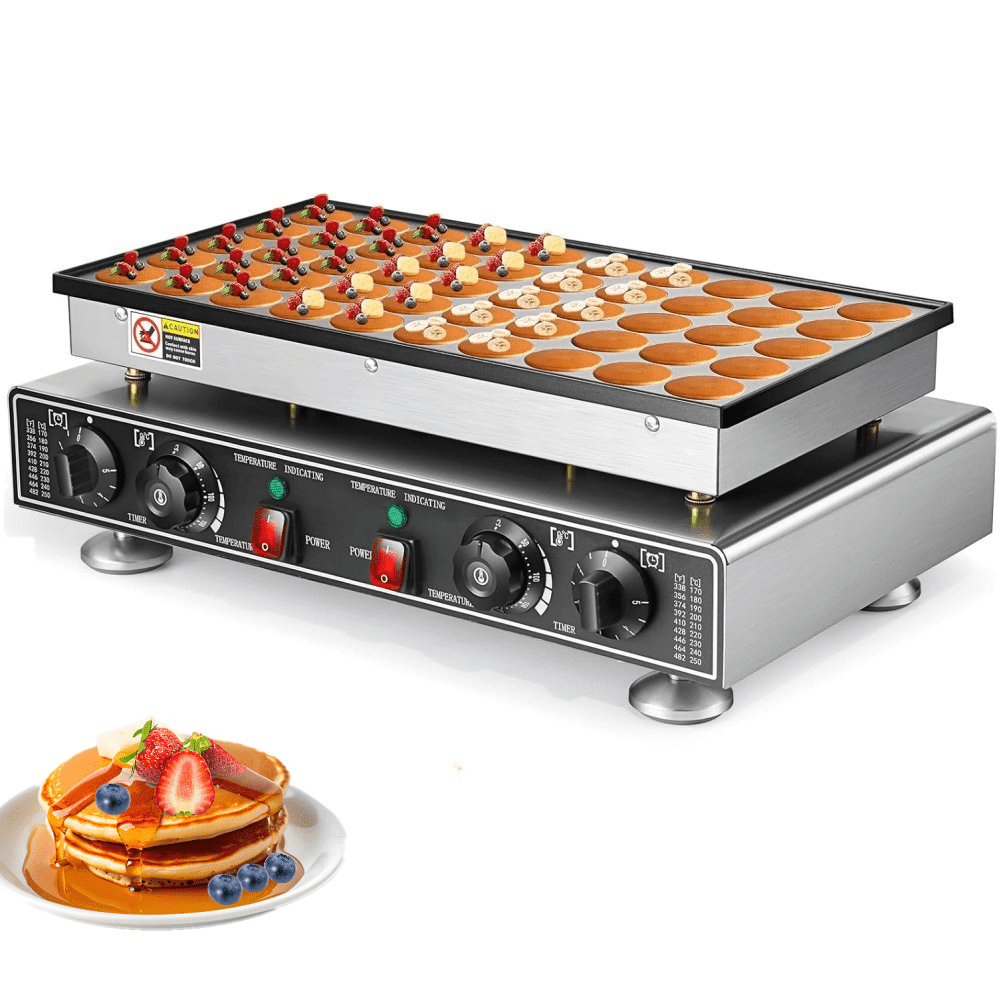 SHZOND Mini Pancake Baker, 50PCS Commercial Non-Stick Electric Mini ...