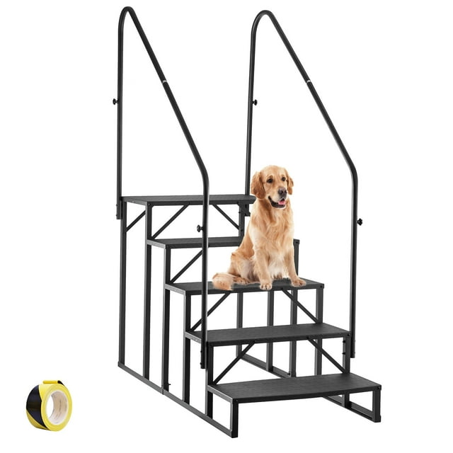 SHZOND RV Steps with Handrail, 5 Steps Hot Tub Steps with Handrail, RV ...