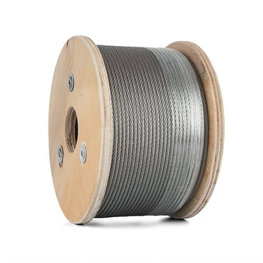 BENTISM T316 Stainless Steel Cable Steel Wire Rope 1/8" 300 ft 7x7 ...