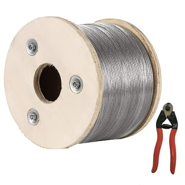 BENTISM 316 Stainless Steel Cable 500ft Stainless Steel Wire Rope 5/32 ...