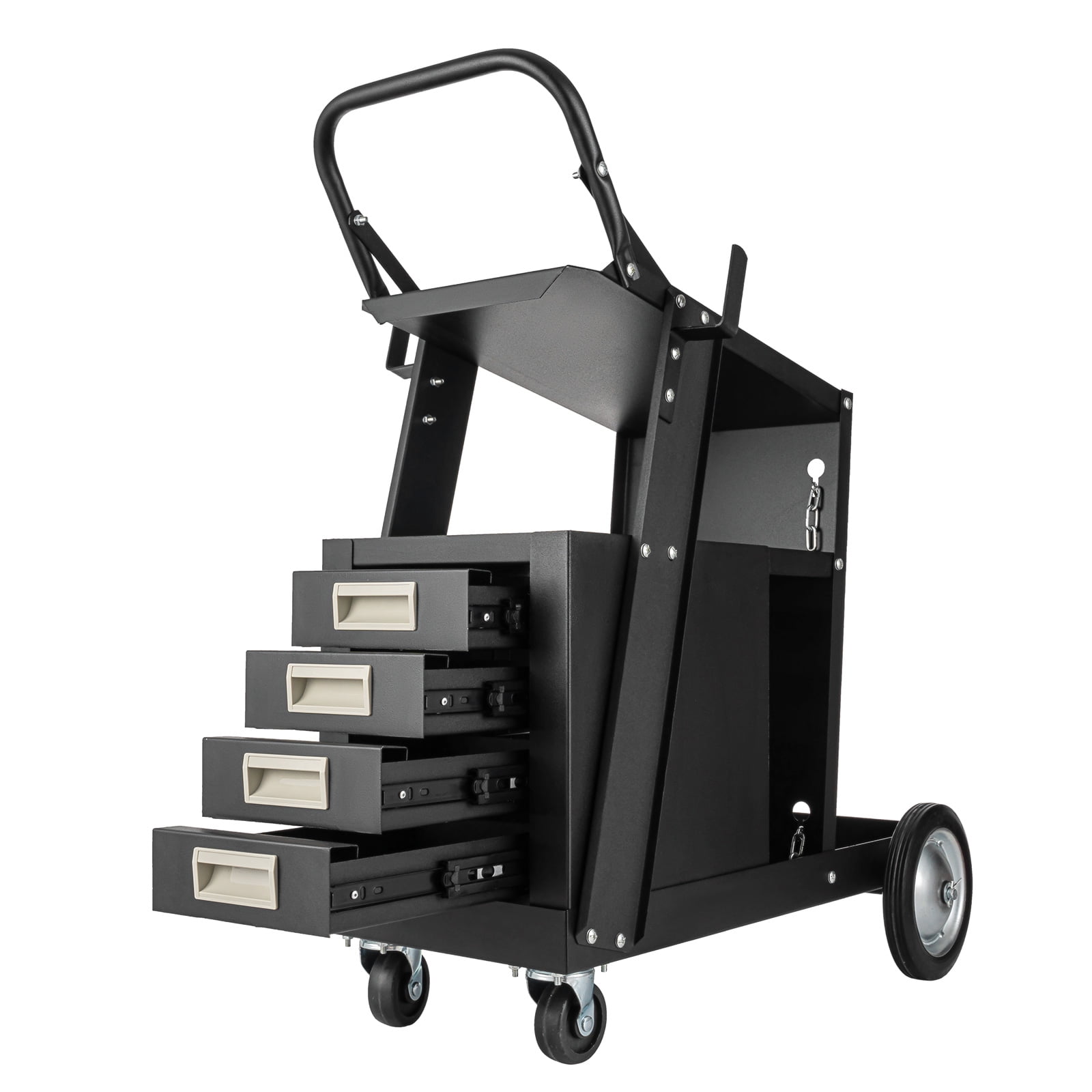 SHZOND Welding Cart with Drawers, Mig Welder Cart 250 Lbs Capacity ...