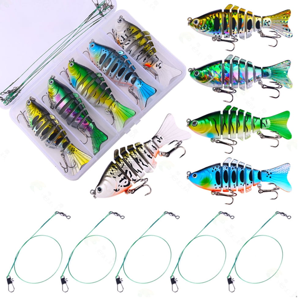SHZONS Bass Fishing Lure Realistic Propeller Dynamic 3D Fishing Lures ...