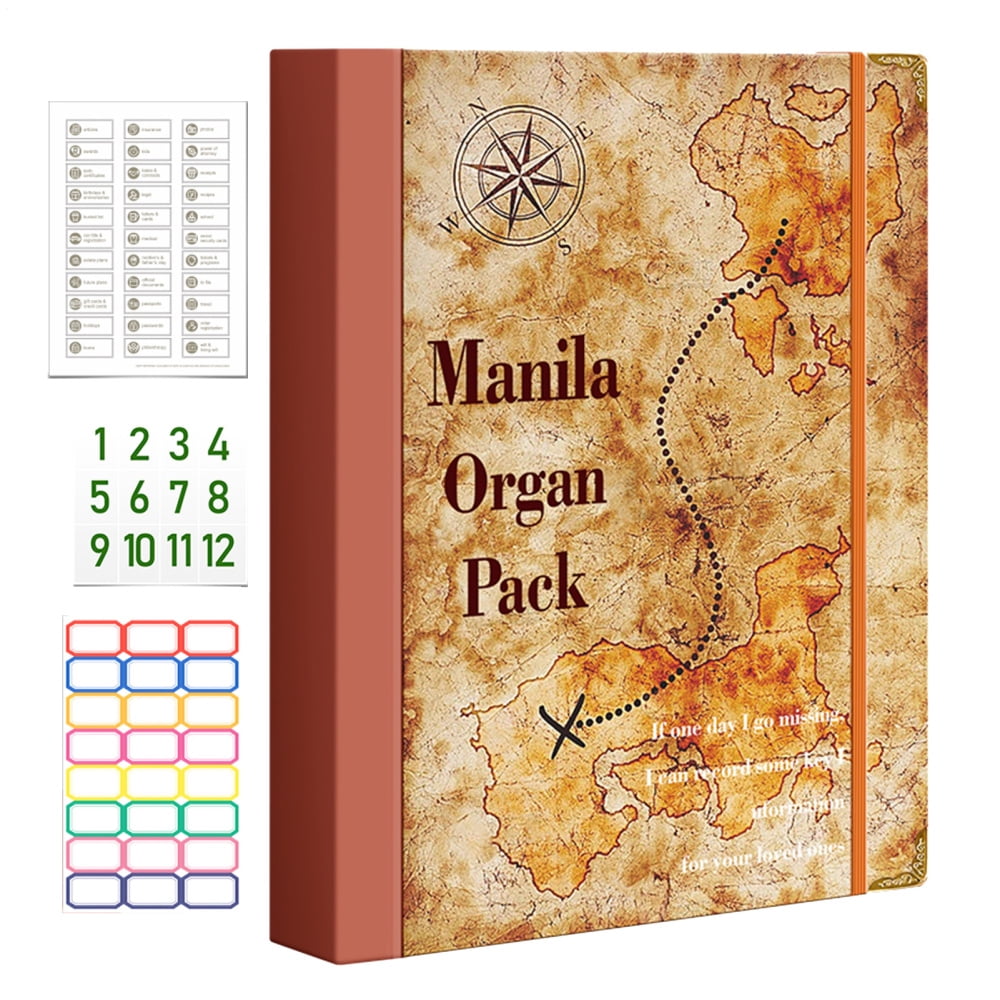 SHZONS Document Organizer Binder Folder For Important Documents Anti ...