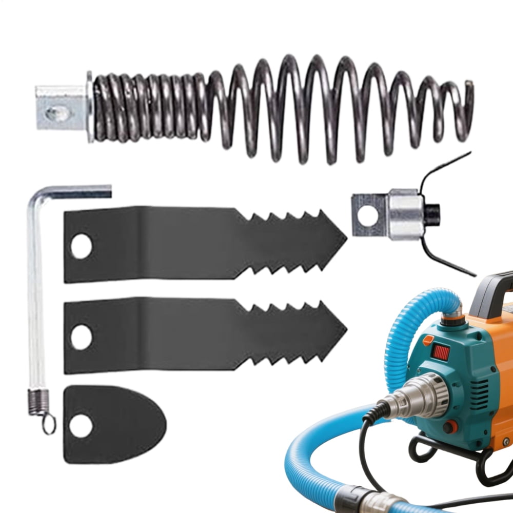 SHZONS Drain Auger Attachment Drain Dredging Combination Cutter Head ...