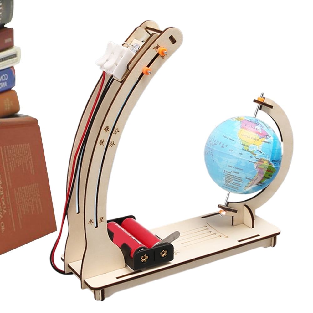 SHZONS Educational Science Kits Wooden Satellite Model Maker Set Hand ...