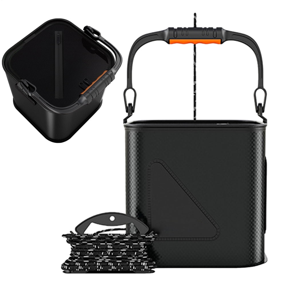 SHZONS Fish Bucket Waterproof Bait Bucket for Fishing 11L Waterproof ...