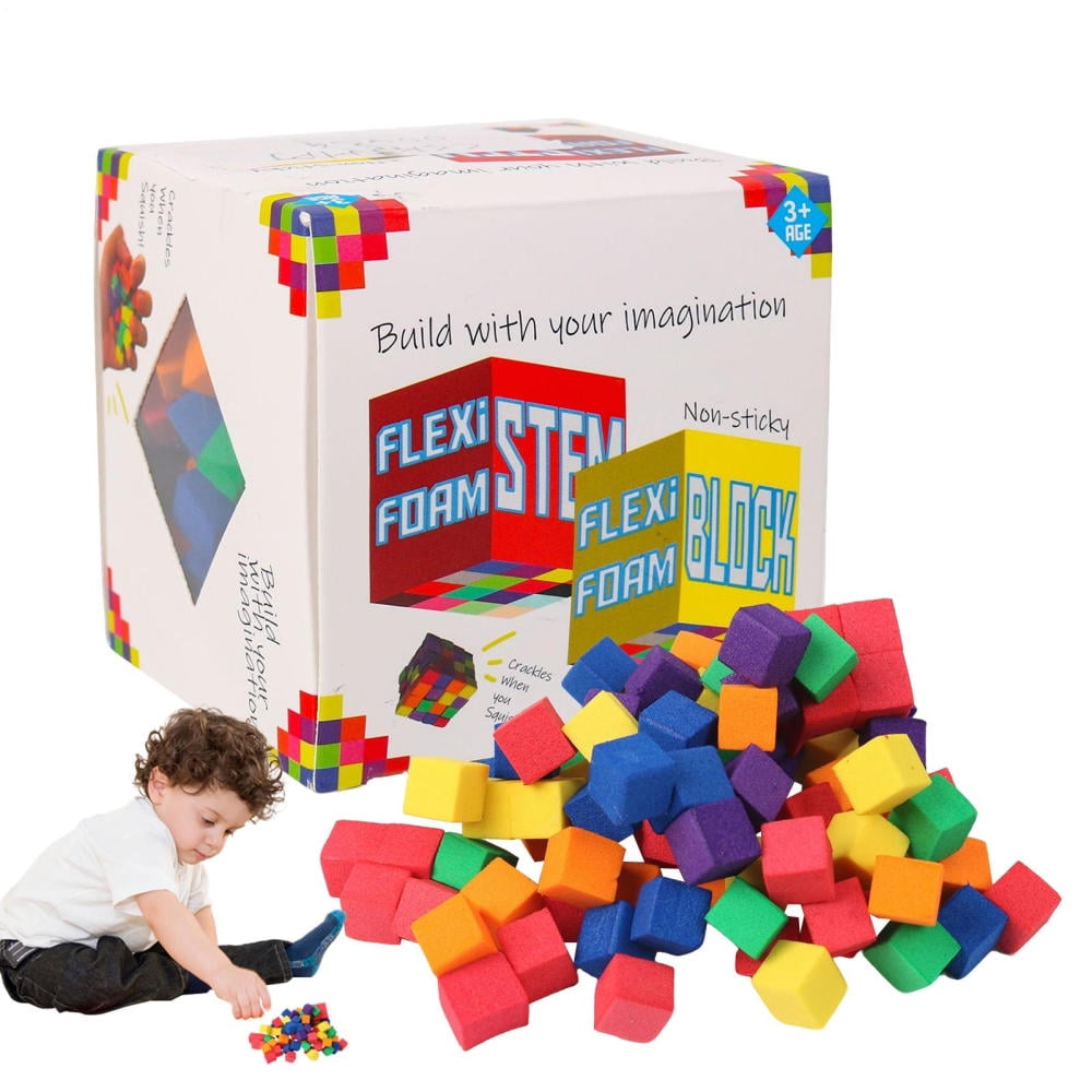 SHZONS Foam Blocks for Toddler Early Learning Foam Bricks for Sensory ...