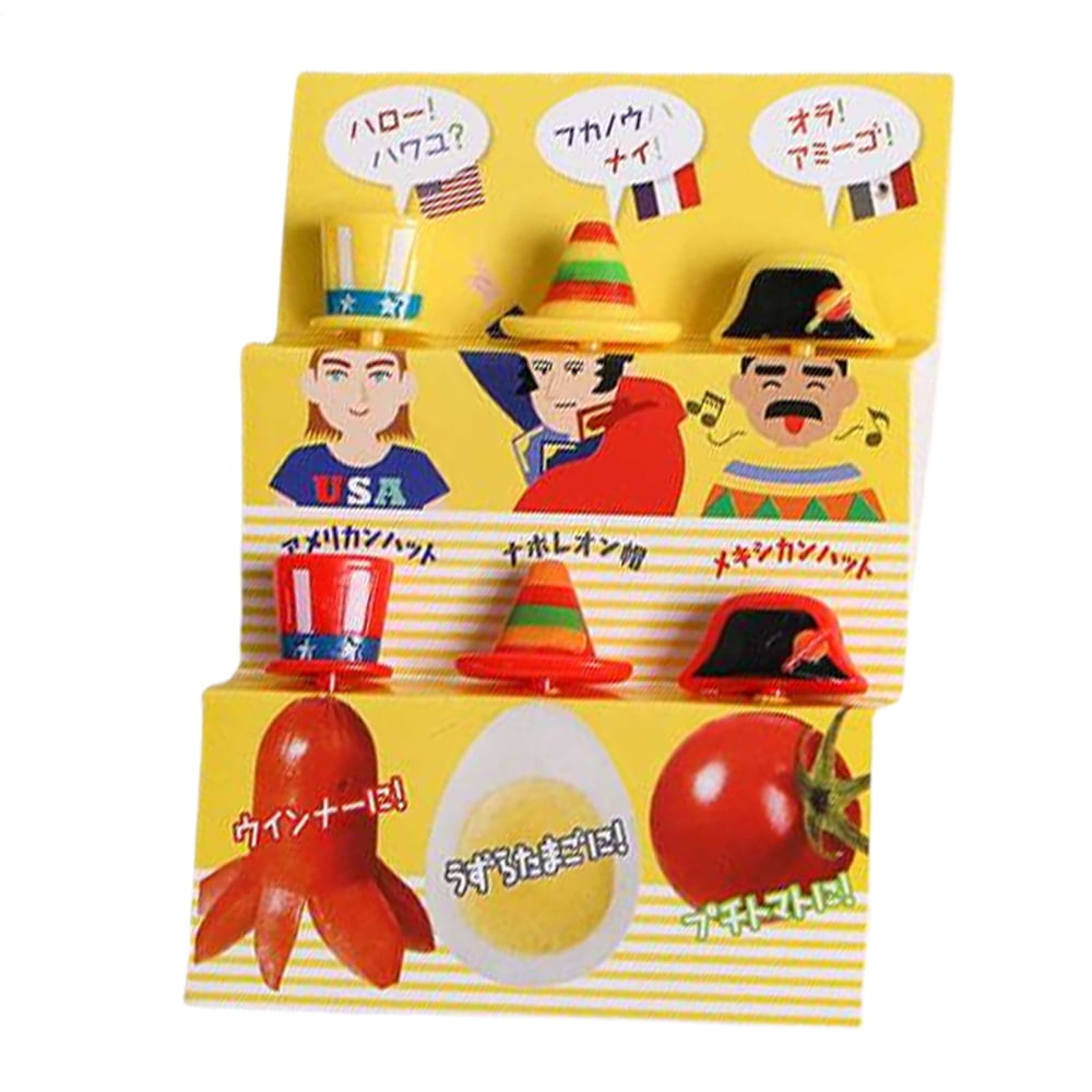 SHZONS Fruit Picks for Kids Small Dessert Forks Cartoon Fruit Toothpick ...