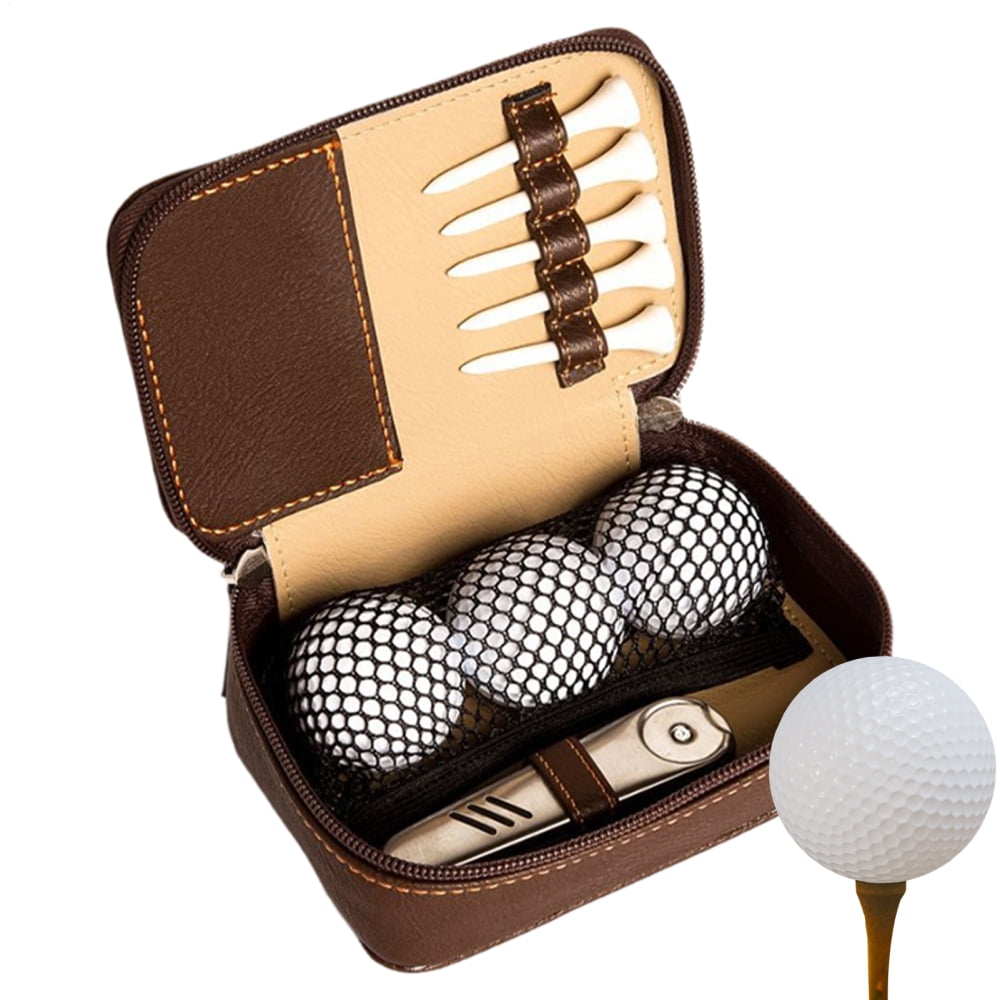 SHZONS Golf Valuables Pouch Portable Leather Golf Pouch Waterproof ...