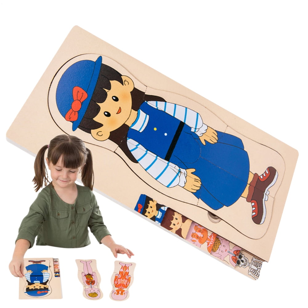 SHZONS Human Body For Kids Anatomy Puzzle For Kids 3-5 Educational ...