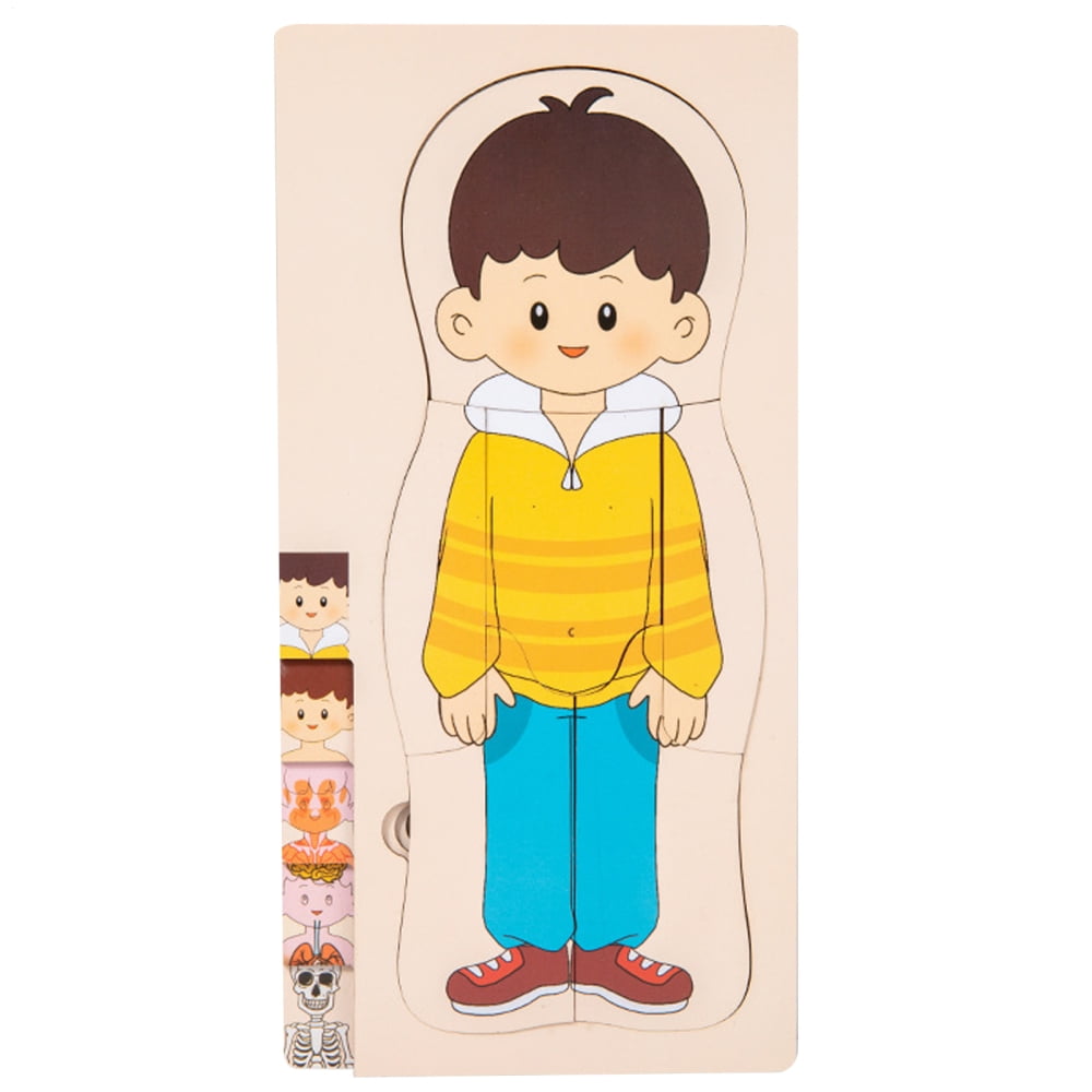 SHZONS Kids Anatomy Toys Anatomy Puzzle For Kids 3-5 Educational Interactive Detailed Skeleton ...