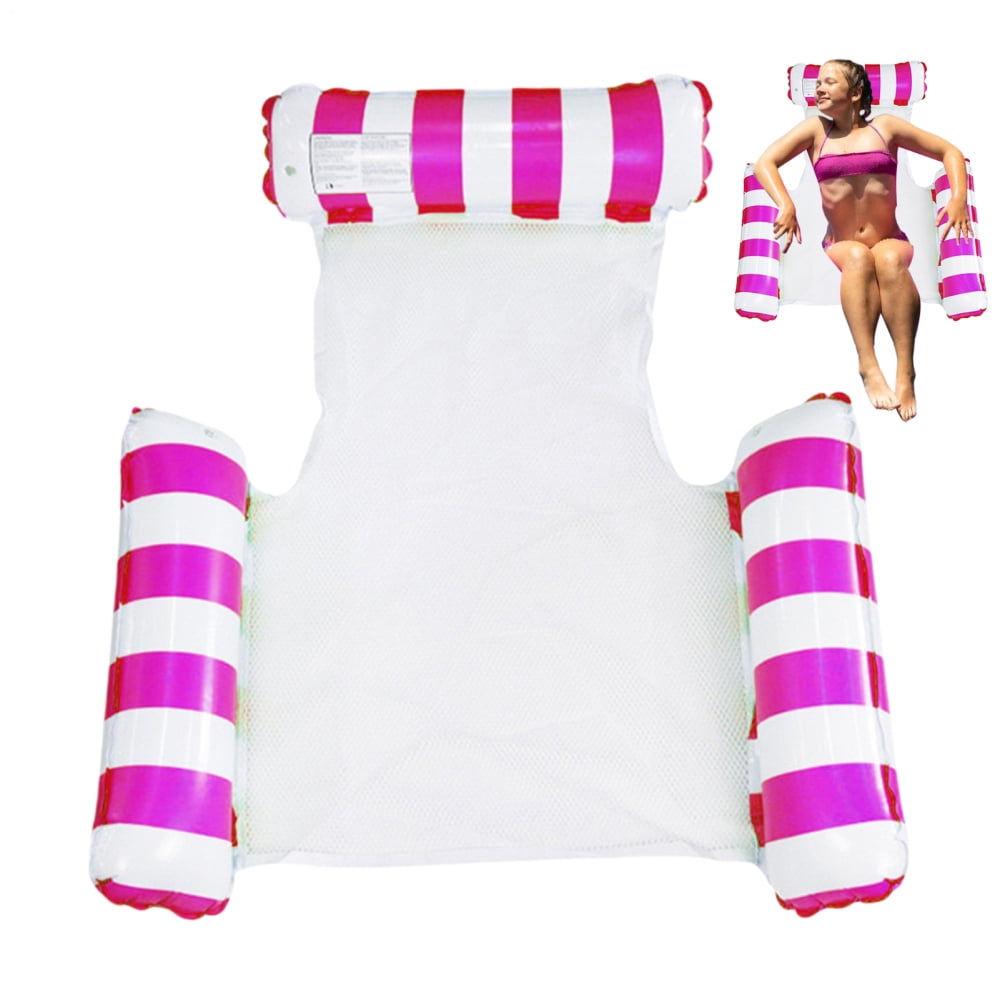 SHZONS Pool Lounger Float Heavy Duty Water Hammock Portable Quick ...