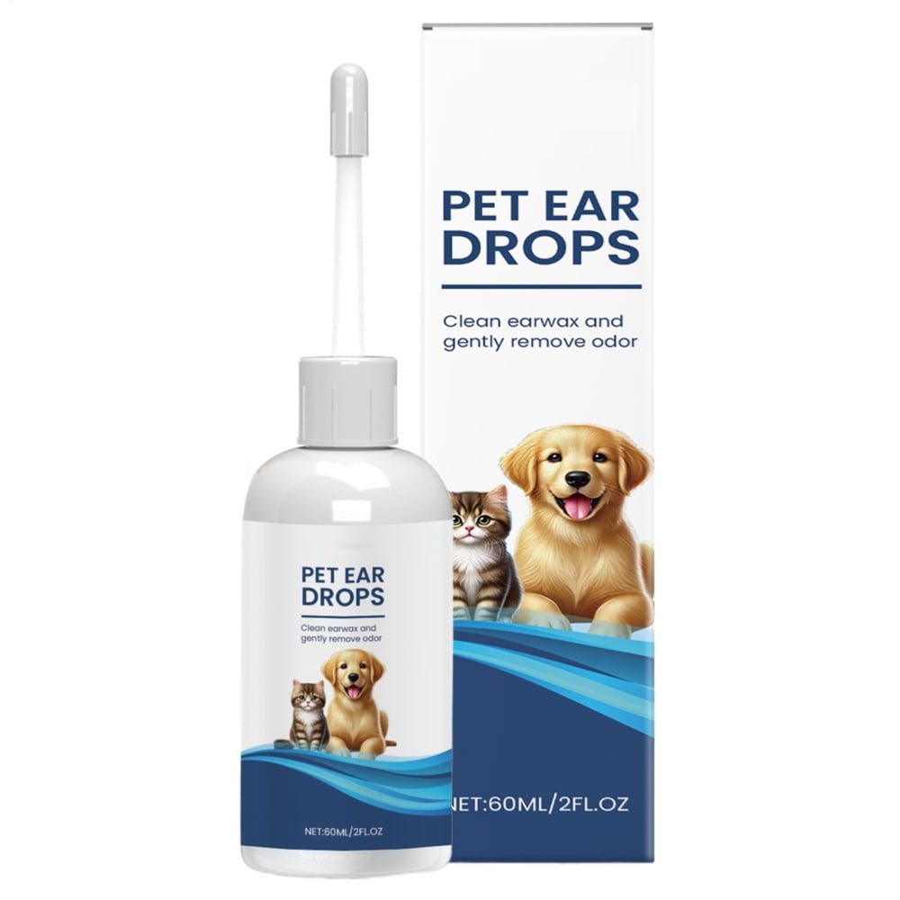 SHZONS Puppy Ear Cleaner Cleaning Solution Dog Ears 60ml Gentle Drops ...