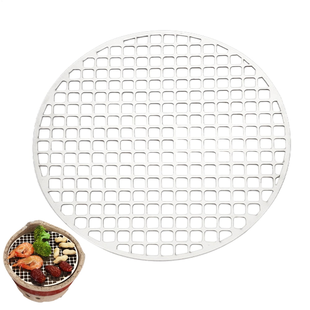 SHZONS Round Grill Grate Steel Bar Grate Multi-Purpose Non-Stick ...
