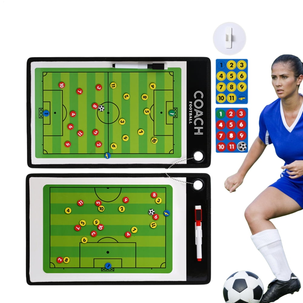 SHZONS Soccer Dry Erase Coaching Board Coaching Clipboard Whiteboard ...
