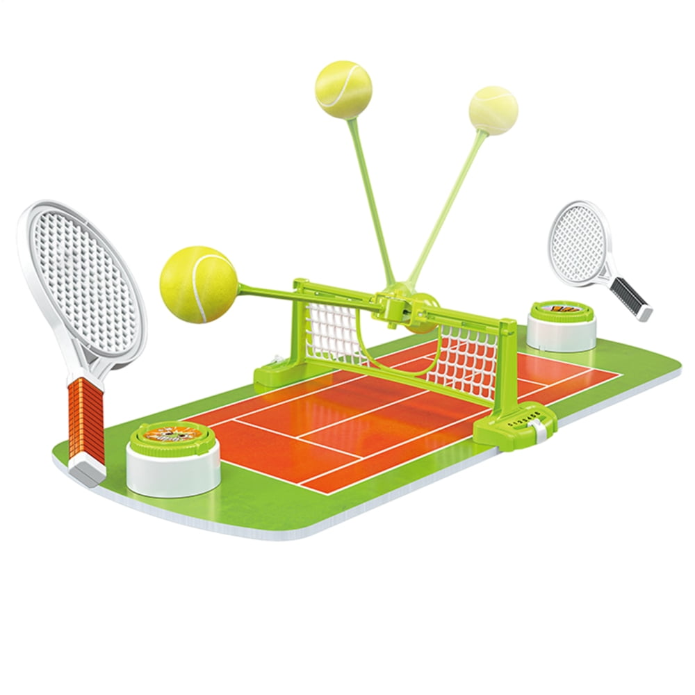 SHZONS Tennis Playset Portable Miniature Tennis Playset Interactive ...