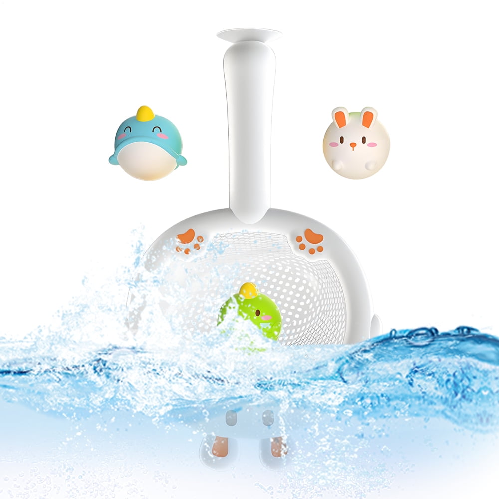 SHZONS Toddler Bathtub Float Toys LED Animal Floating Shower Bath Toy ...